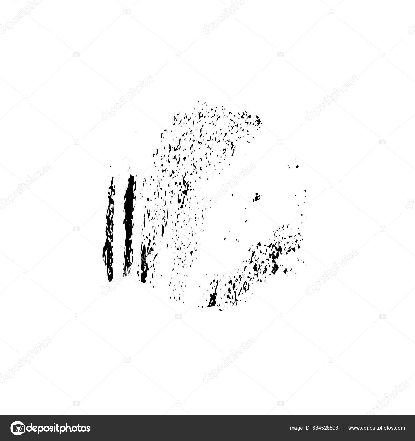Vector Black Hand Drawn Stain Stroke Stock Vector by ©Toluk 684528598