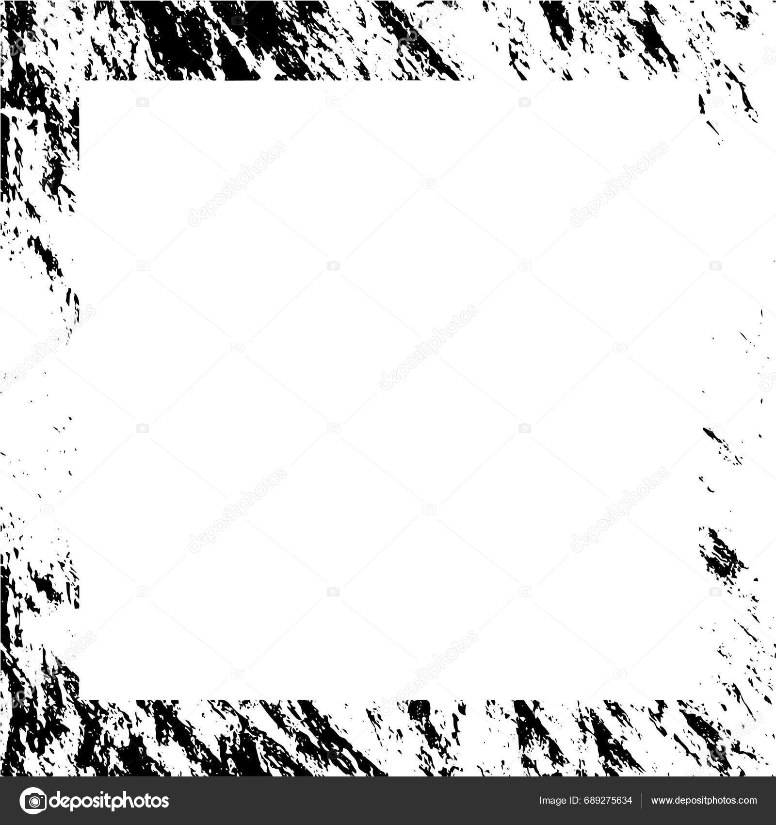 Black Grunge Frame White Background Stock Vector by ©Toluk 689275634