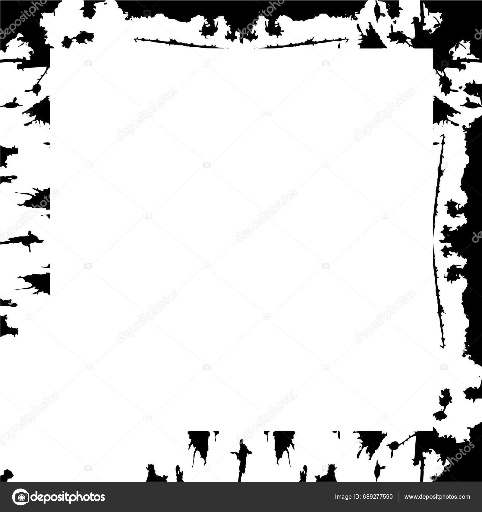 Fondo Blanco Con Marco Negro Para Diseño Vector de stock #689277590 de ...