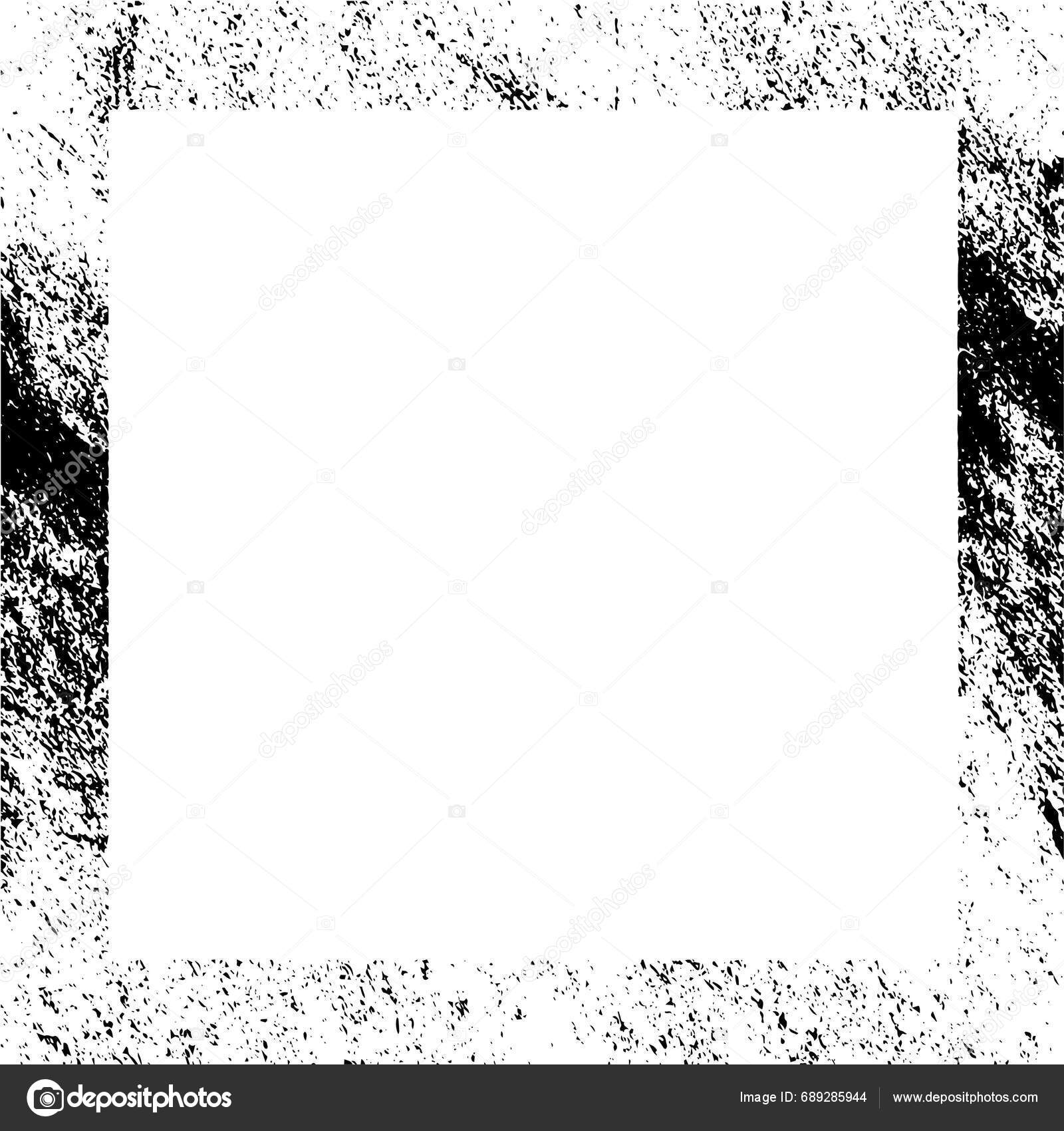 Black Grunge Frame White Background Stock Vector by ©Toluk 689285944