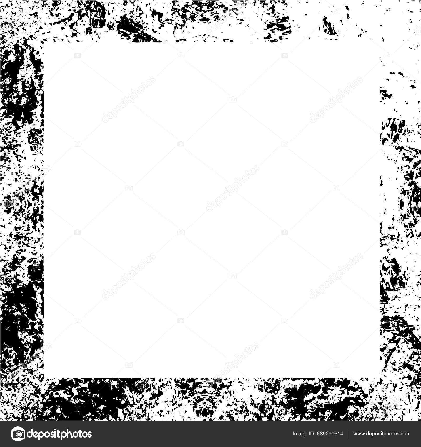 Distressed Frame Background Black White Texture Stock Vector by ©Toluk ...