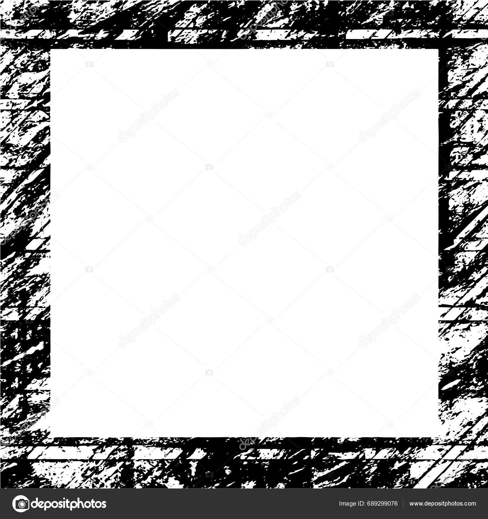 Square Border Grungy Textured Style Images Framing Stock Vector by ...