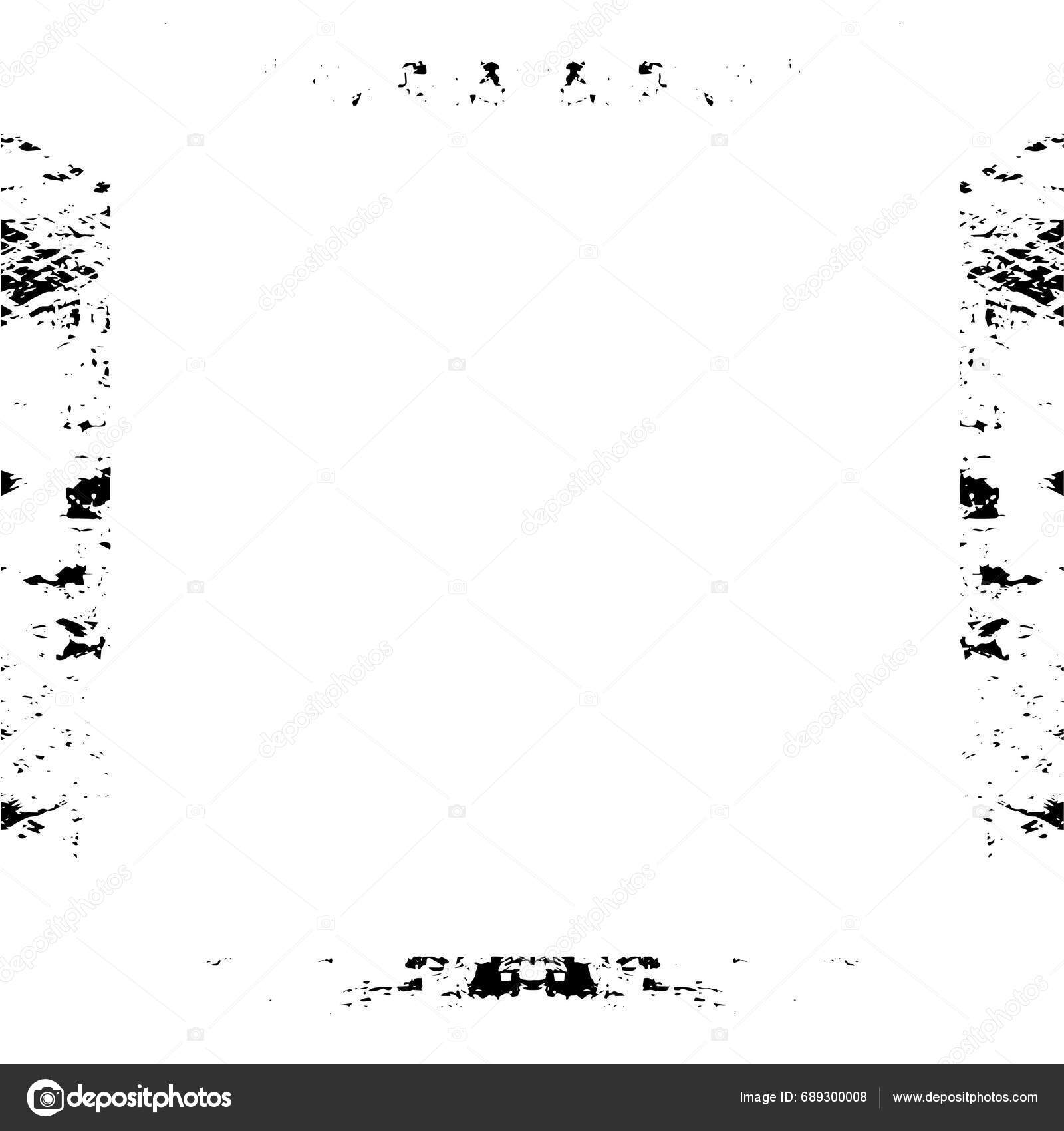 Black Grunge Frame White Background Stock Vector by ©Toluk 689300008