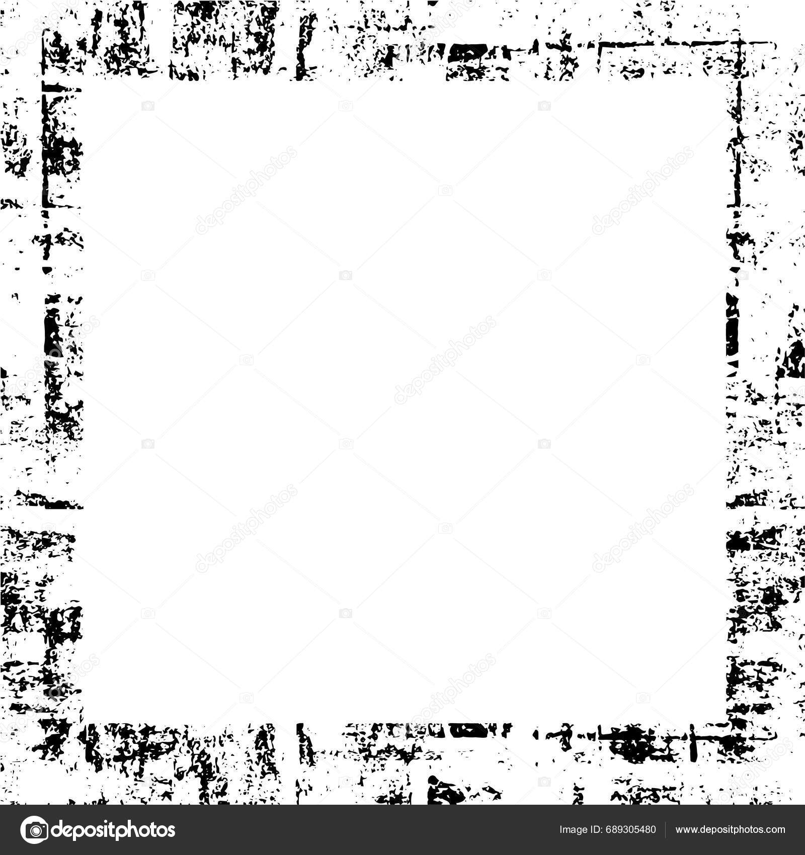 Black White Grunge Frame Background Stock Vector by ©Toluk 689305480