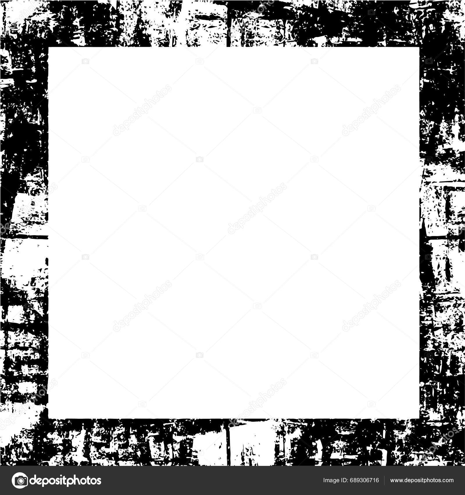 Black White Grunge Frame Background Stock Vector by ©Toluk 689306716
