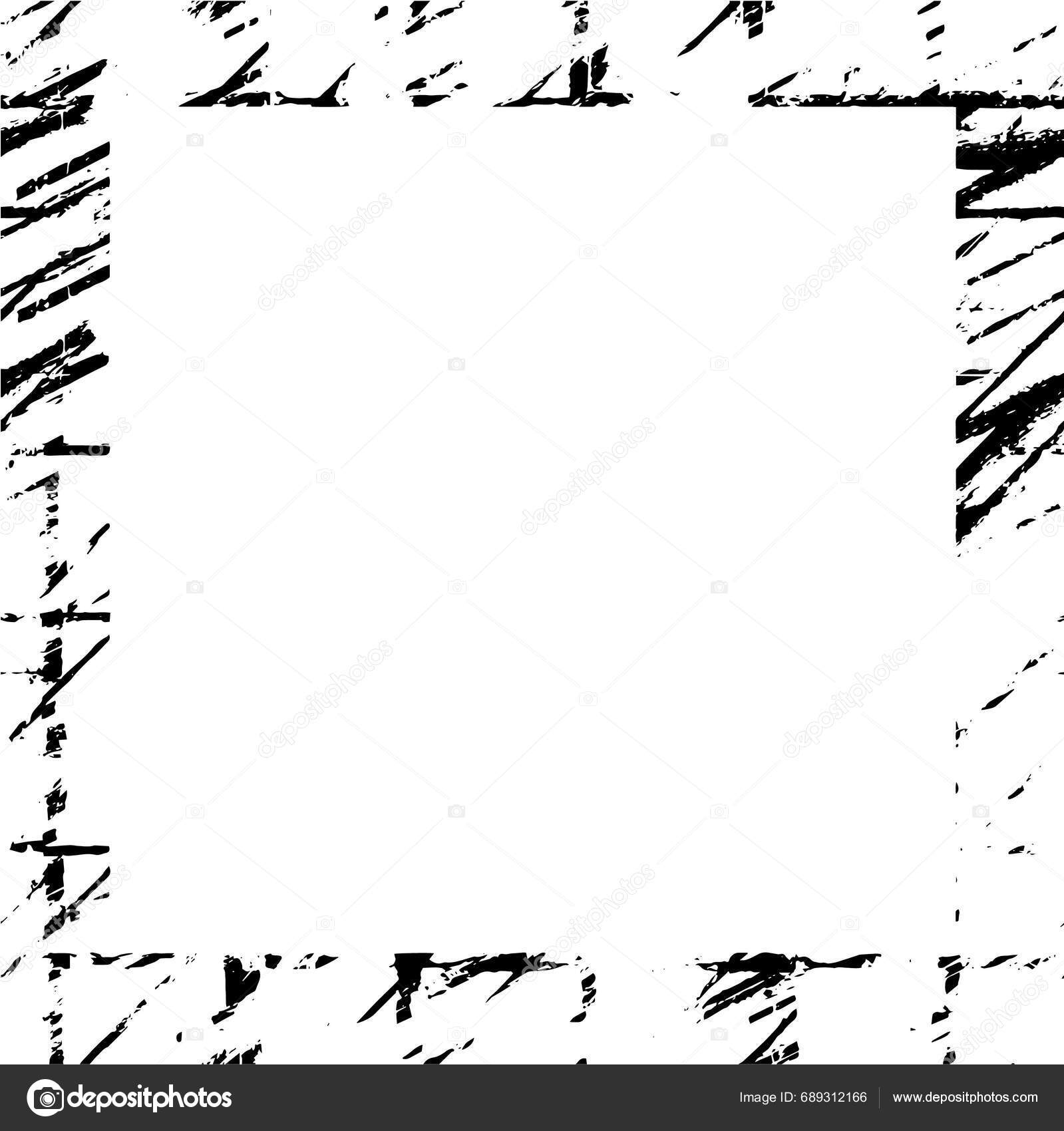 Black Grunge Frame White Background Stock Vector by ©Toluk 689312166