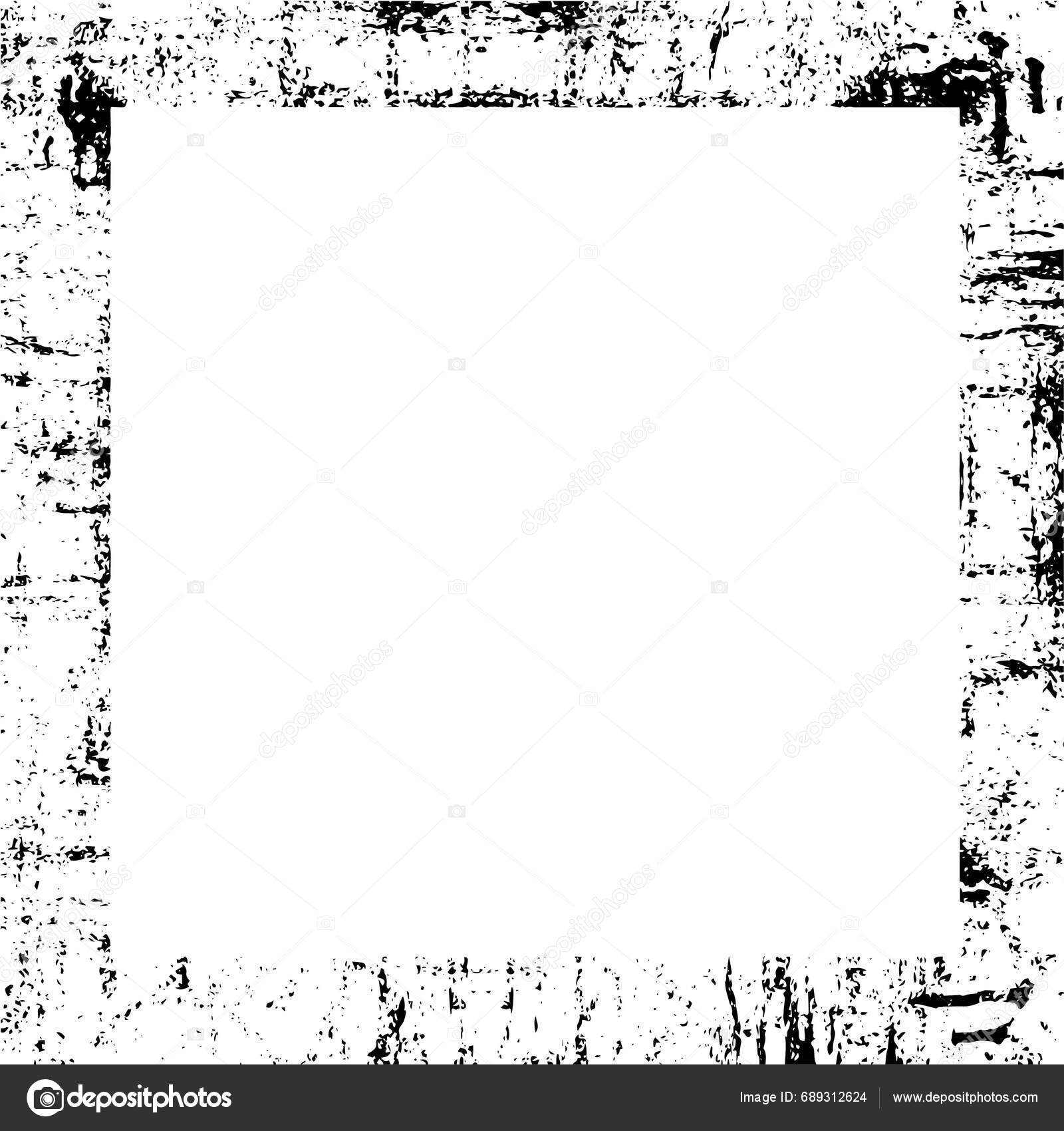 Frame Black Color Brush Strokes Stock Vector by ©Toluk 689312624