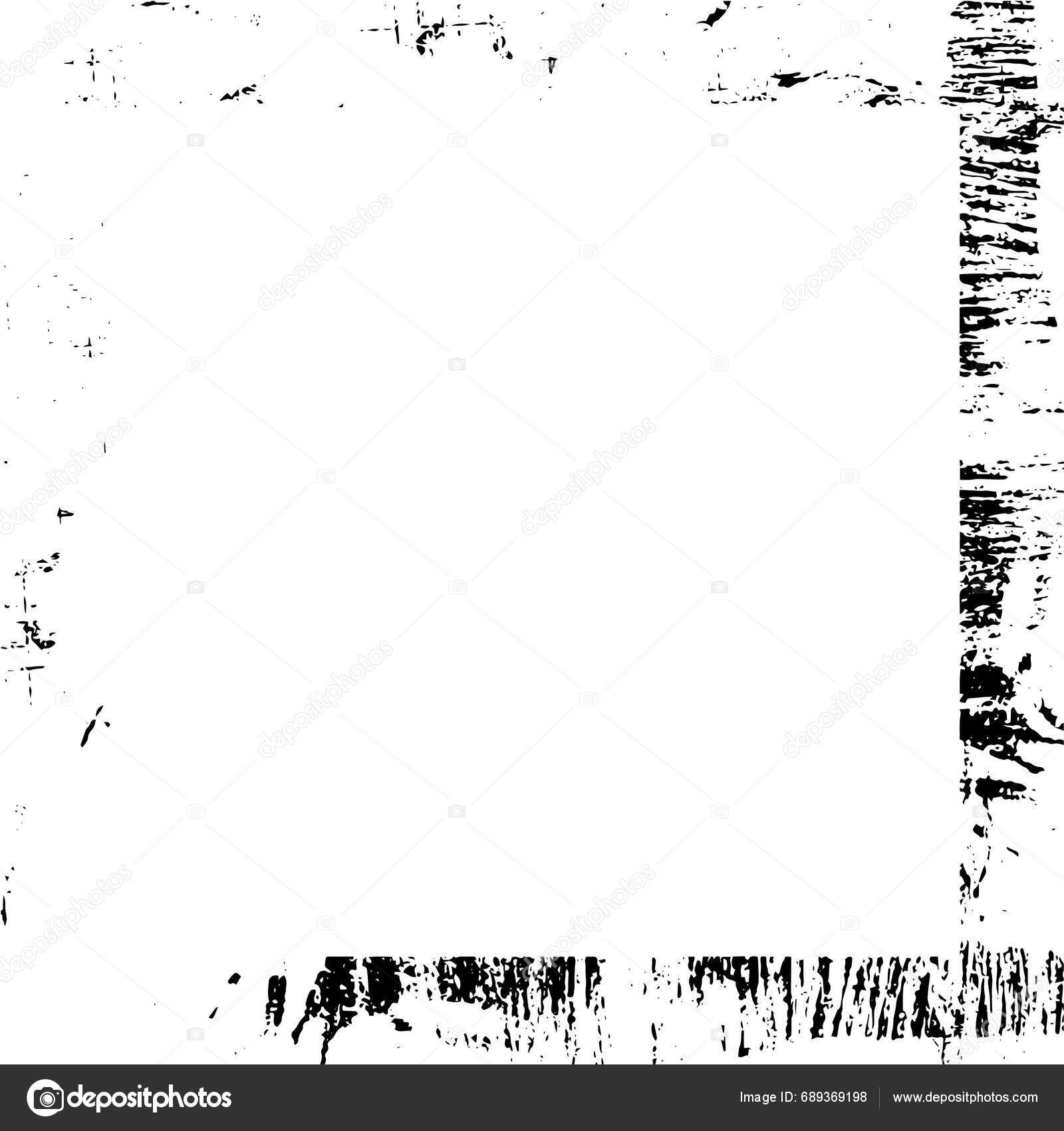 Black Grunge Border Frame White Background Stock Vector by ©Toluk 689369198