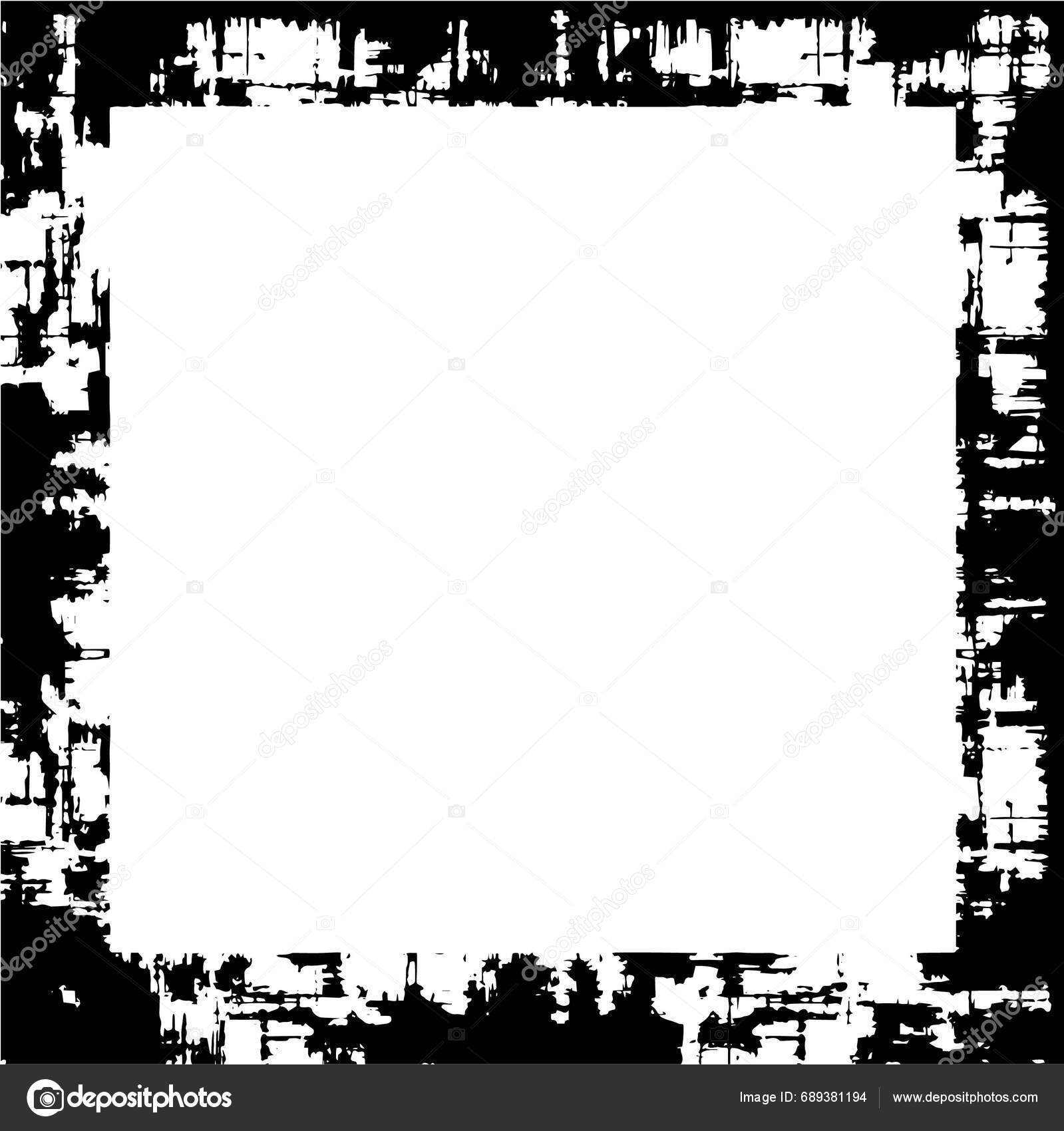 Grunge Border Frame White Background Stock Vector by ©Toluk 689381194