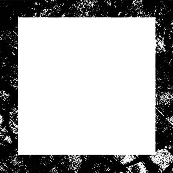 Black Frame White Background Frame Grunge Style Vector Illustration ...