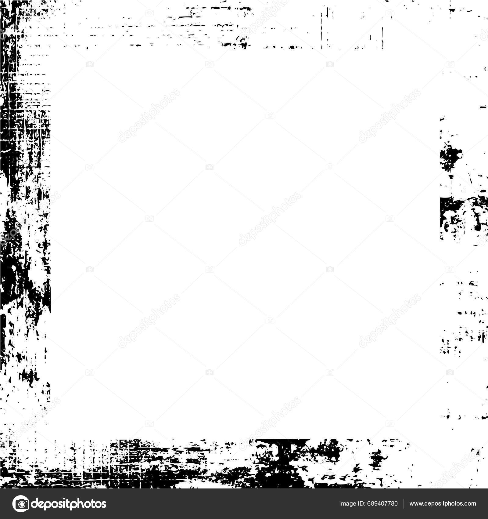 Distressed Frame Background Black White Texture Stock Vector by ©Toluk ...