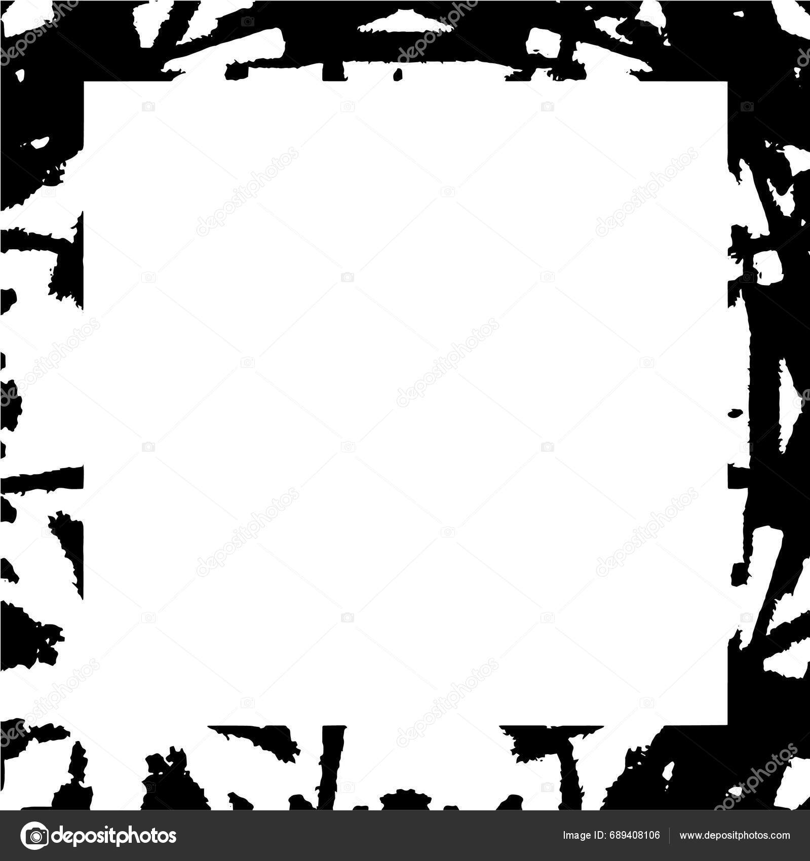 Distressed Frame Background Black White Texture Stock Vector by ©Toluk ...