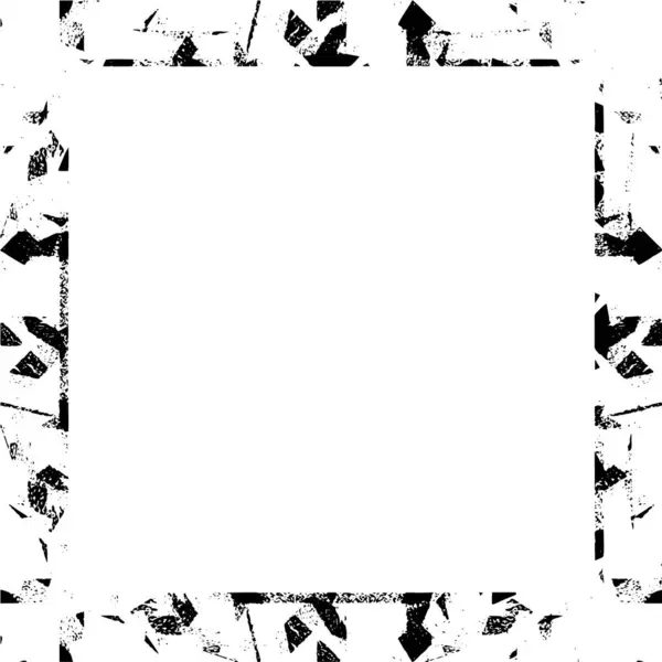 Distressed Frame Background Black White Texture Stock Vector by ©Toluk ...