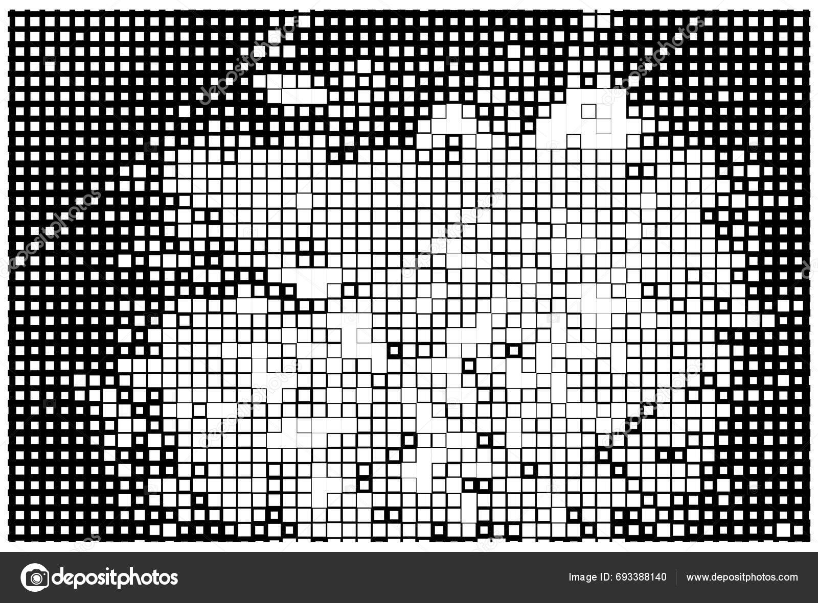 Pixel Mosaic Halftone Background Vector Illustration Stock Vector by ...
