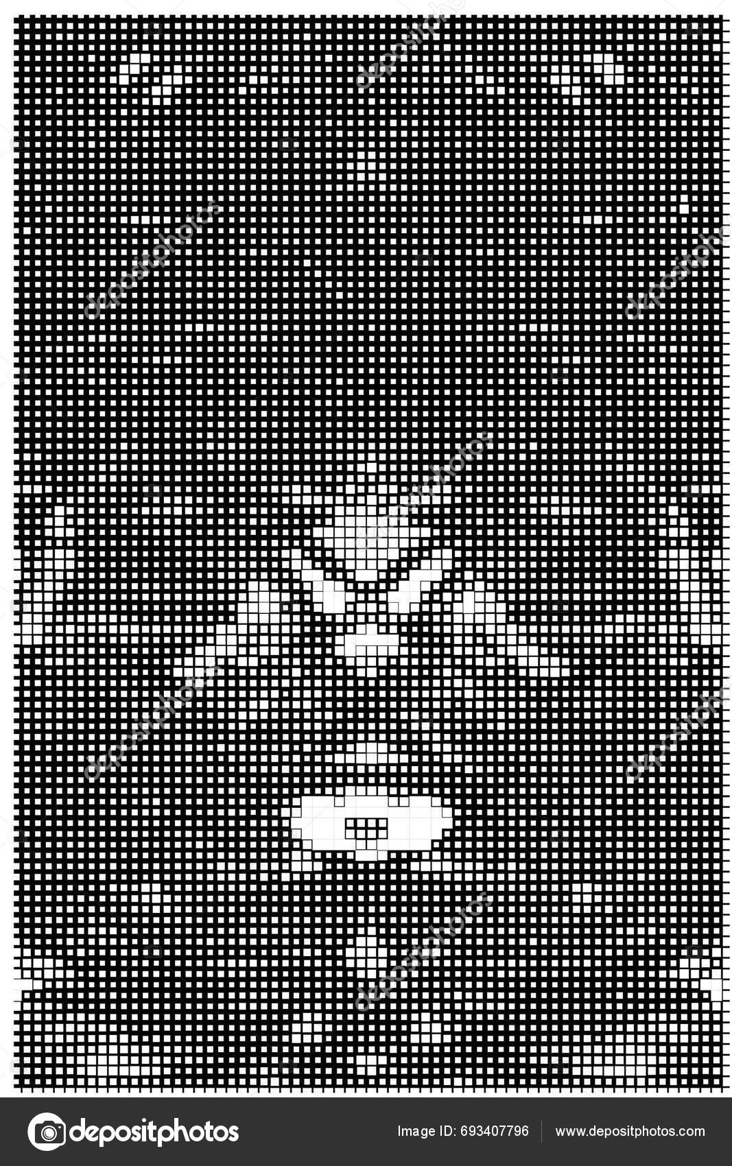 Black White Background Square Icons Various Sizes Vector Illustration ...