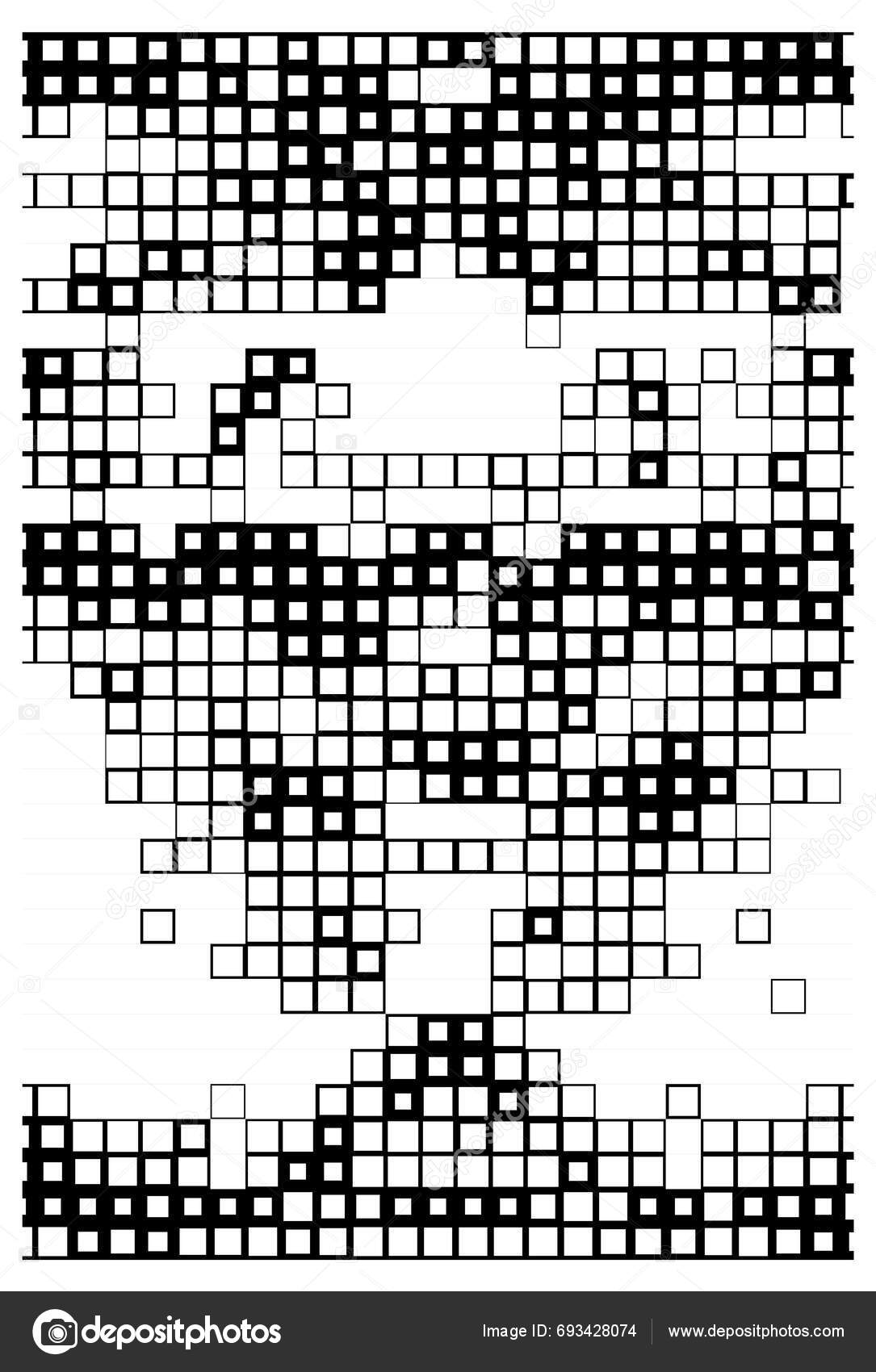 Pixel Mosaic Halftone Background Vector Illustration Stock Vector by ...