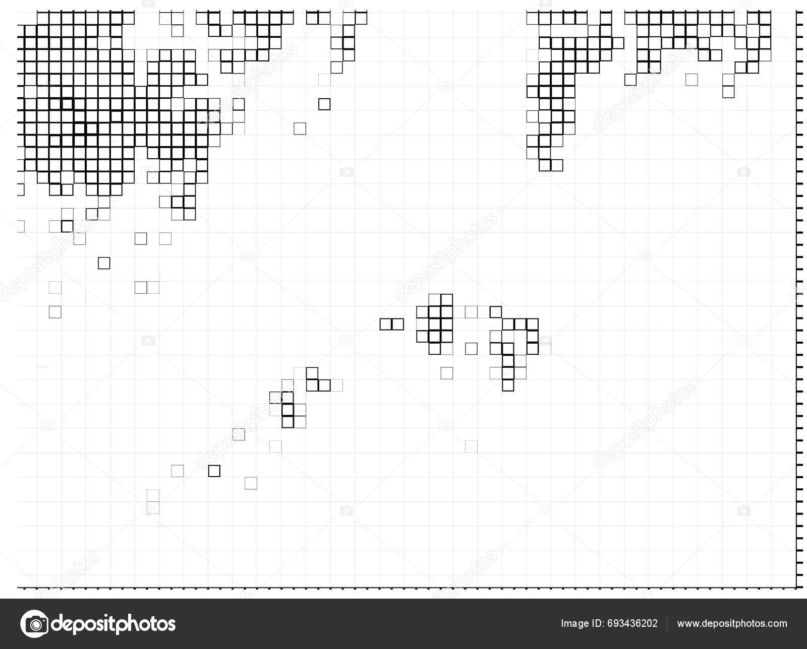 Vector Pixel World Map Stock Vector by ©Toluk 693436202 Vector Pixel World Map Stock Vector by ©Toluk 693436202
