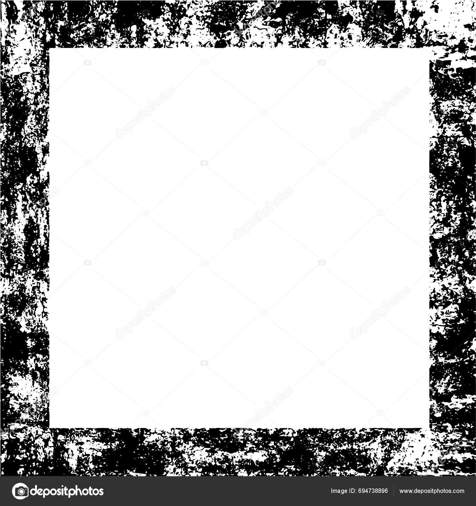Black White Grunge Frame Background Vector Illustration Stock Vector by ...