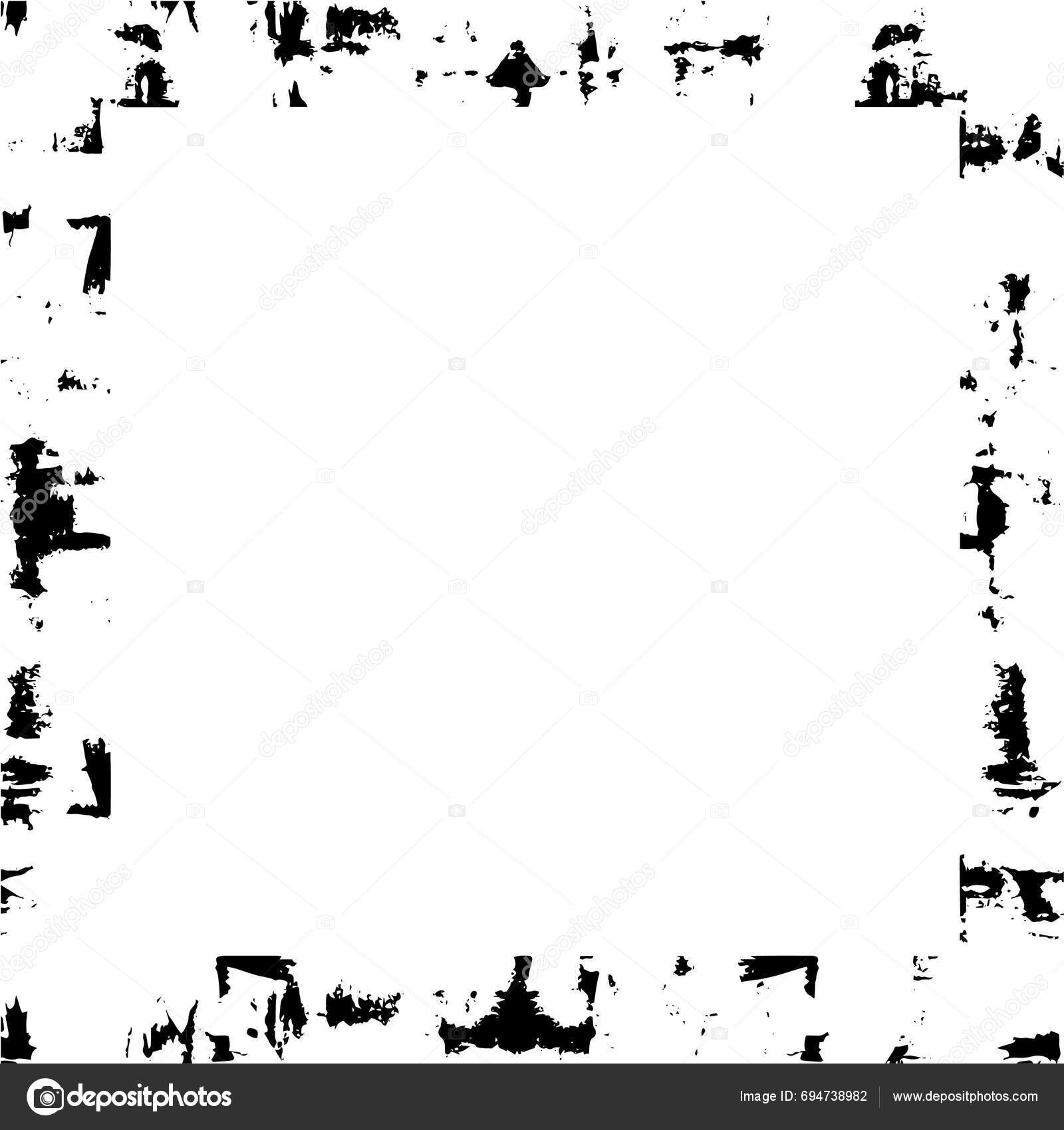 Black White Grunge Frame Background Vector Illustration Stock Vector by ...
