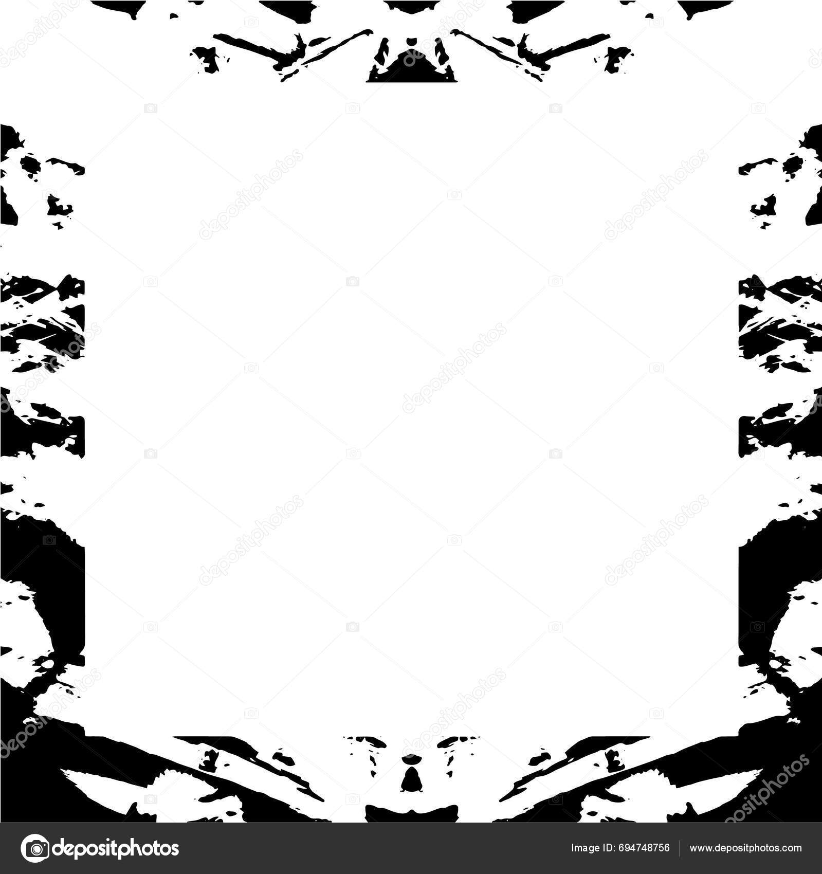 Black White Abstract Backgraound Geometric Frame Vector Illustration ...