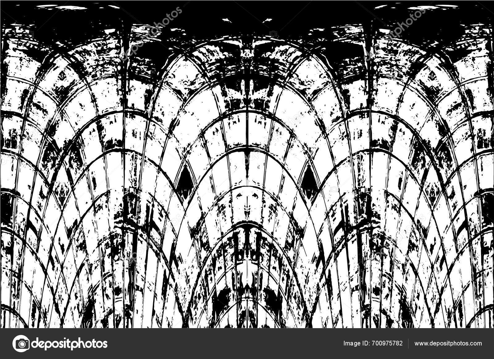Grunge Vertically Symmetrical Black White Texture Monochrome Weathered ...