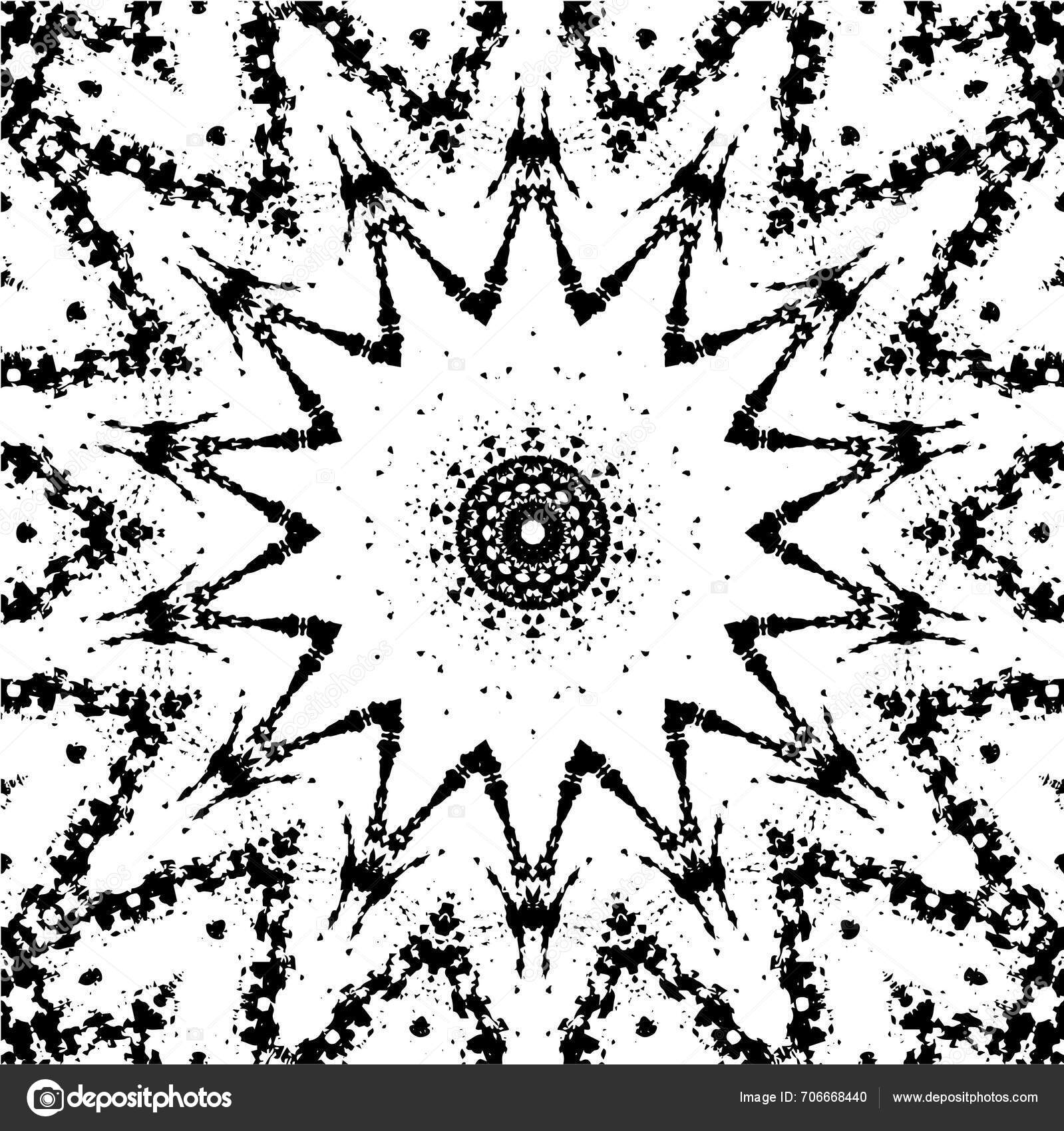 Black White Seamless Mosaic Stock Vector by ©Toluk 706668440