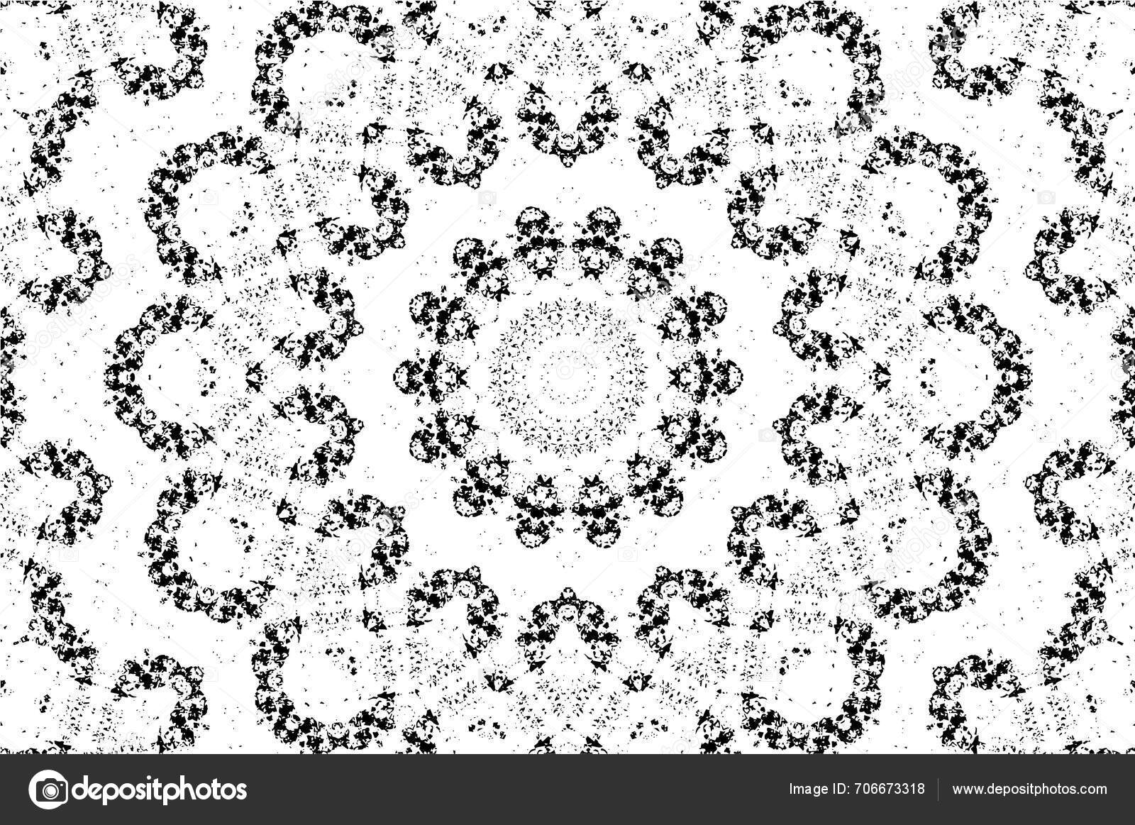 Black White Seamless Mosaic Stock Vector by ©Toluk 706673318