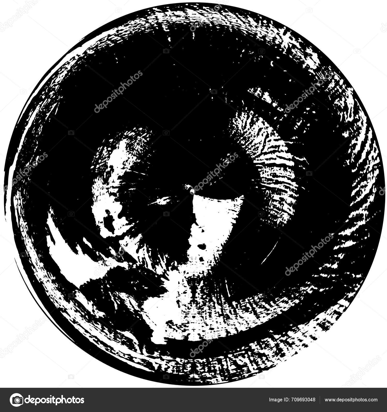 Vector Illustration Circle Shape White Background Stock Vector by ...