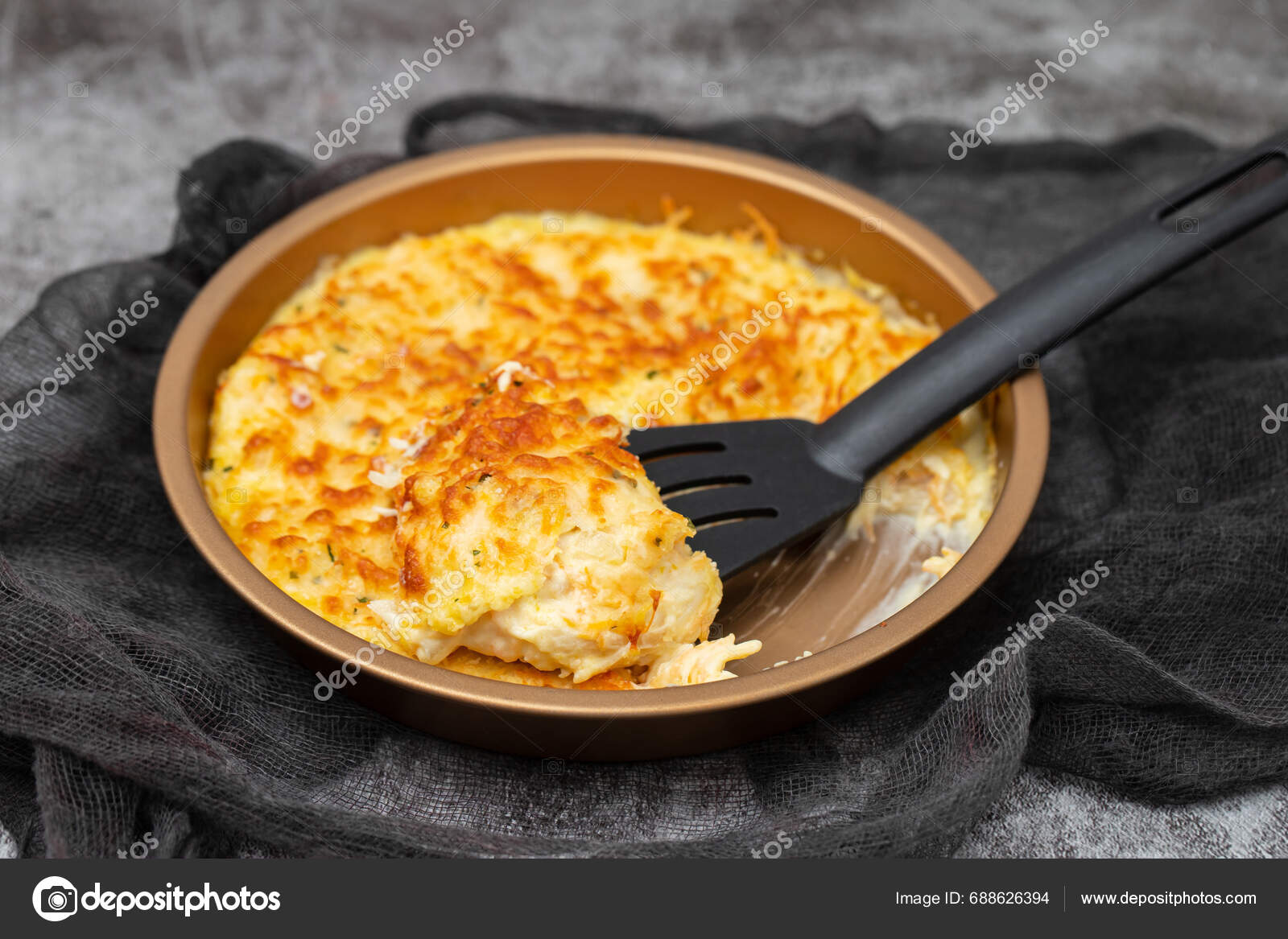 Spiritual Cod Portuguese Casserole Made Salt Cod Carrot Bread Bechamel ...