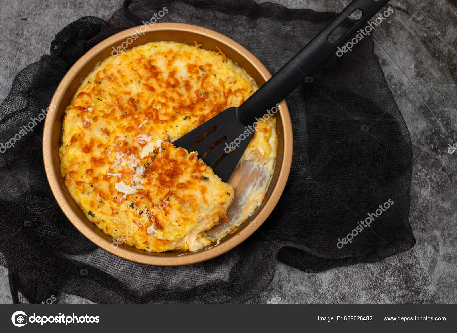 Spiritual Cod Portuguese Casserole Made Salt Cod Carrot Bread Bechamel ...