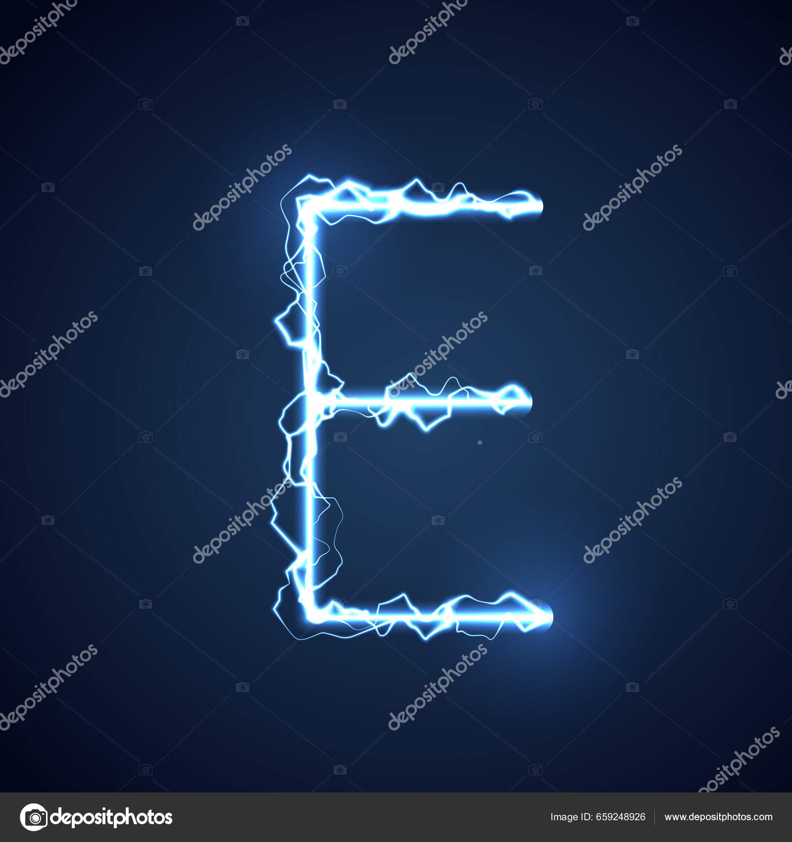 Letter E Designs Blue