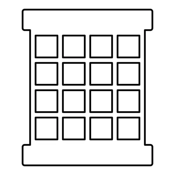 Prisoner Window Grid Grate Prison Jail Concept Set Icon White Stock ...