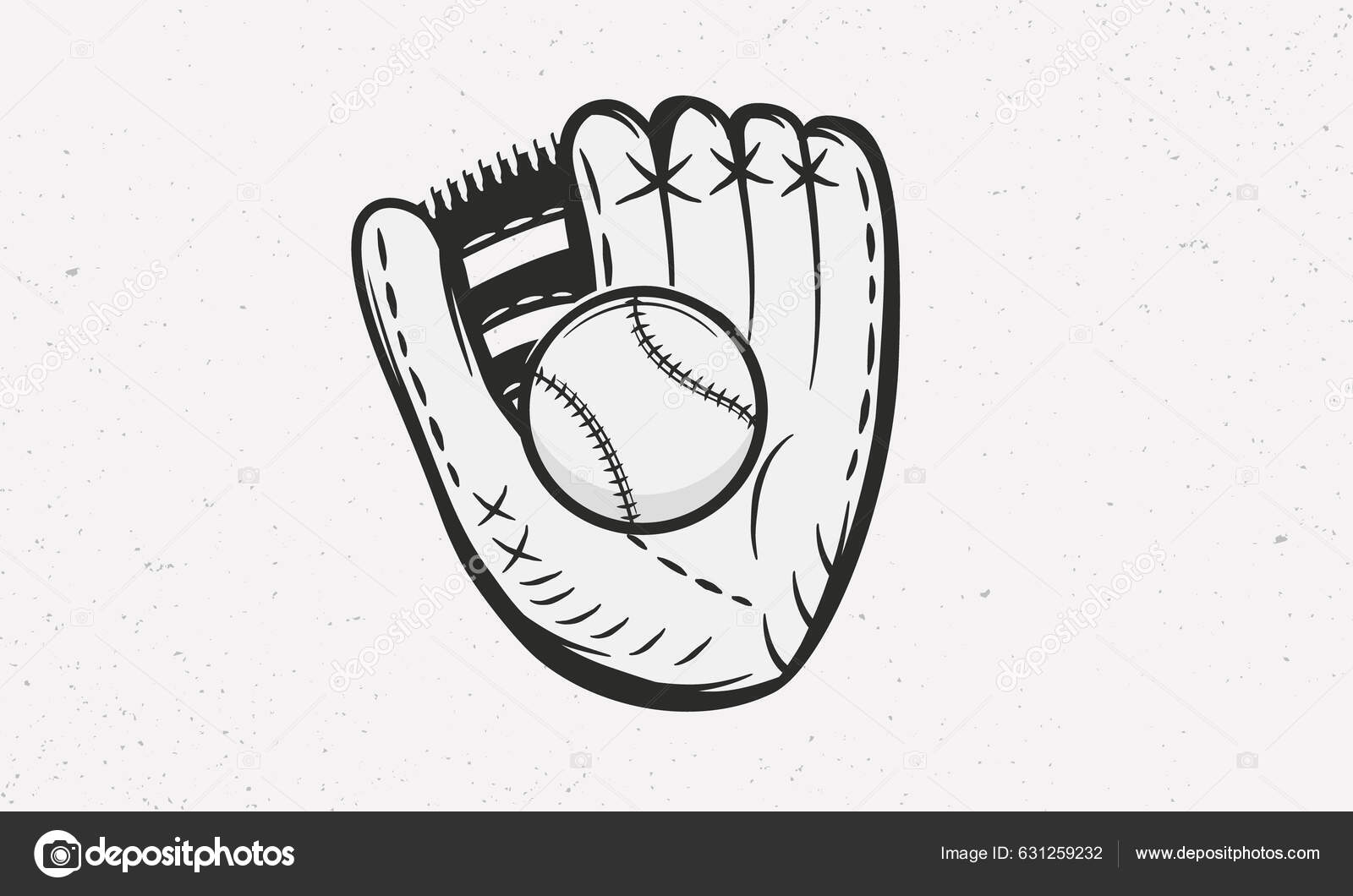 Baseball Glove Vector