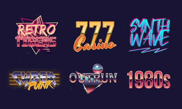 Synthwave Retro Futuristic Logo Synthwave Music Logo Design 80'S Style ...