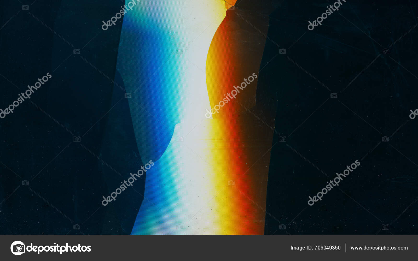 Cracked Screen Matrix Distortion Broken Glass Blue Orange White Color ...