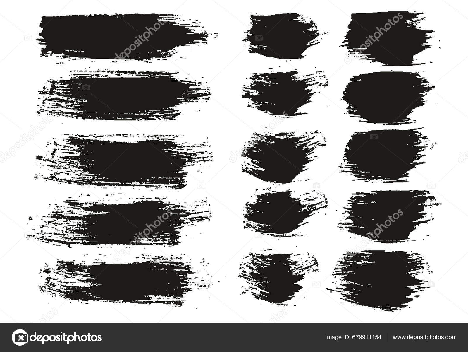 Brush Regular Long Short Background Mix Artist Brush High Detail Stock ...