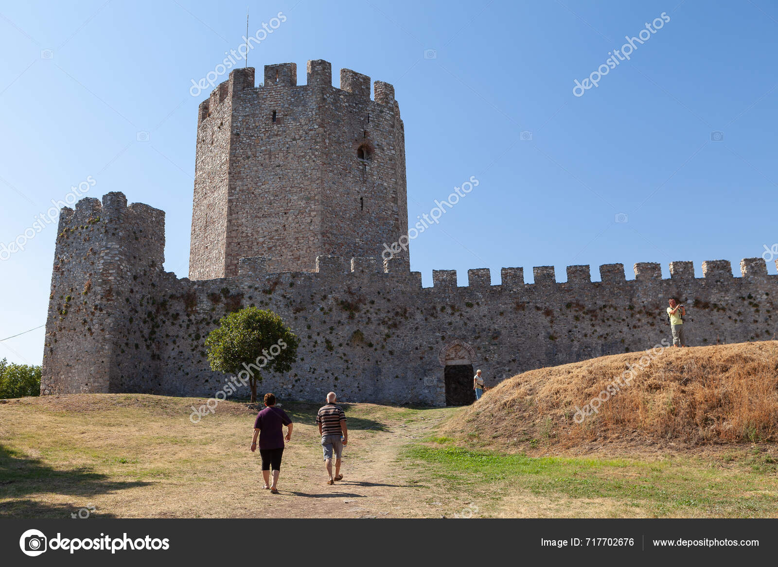 Platamon Greece September 2018 Ruins Medieval Castle Platamon Greece ...