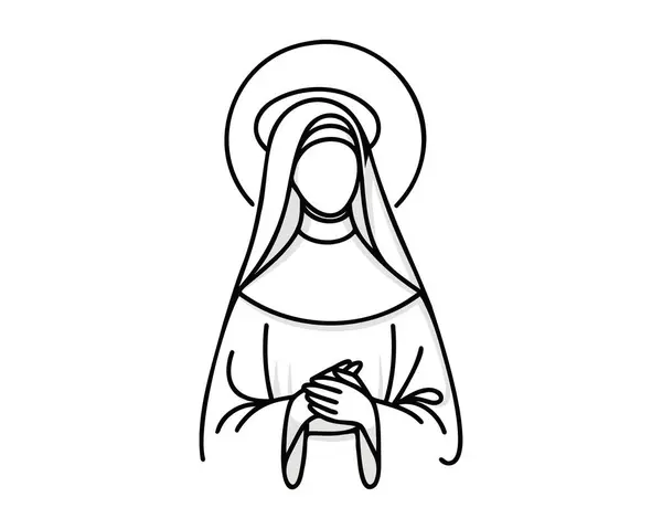 Folyamatos Egy Vonal Rajz Jézus Krisztusról Amint Megölel Egy Gyermeket ...