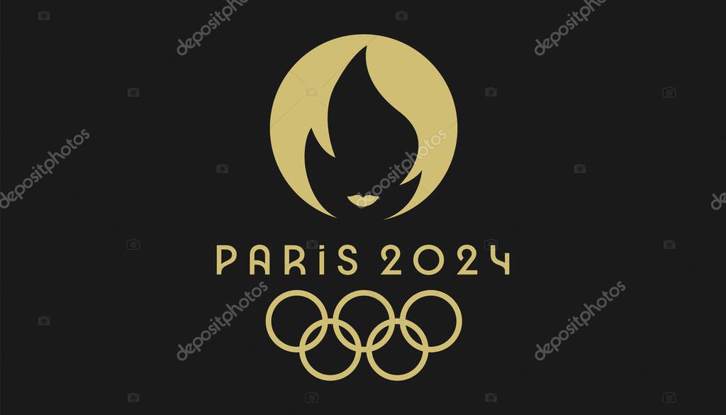 Símbolo oficial de los Juegos Olímpicos 2024. Logo oficial de los Juegos Olímpicos de París 2024 ...