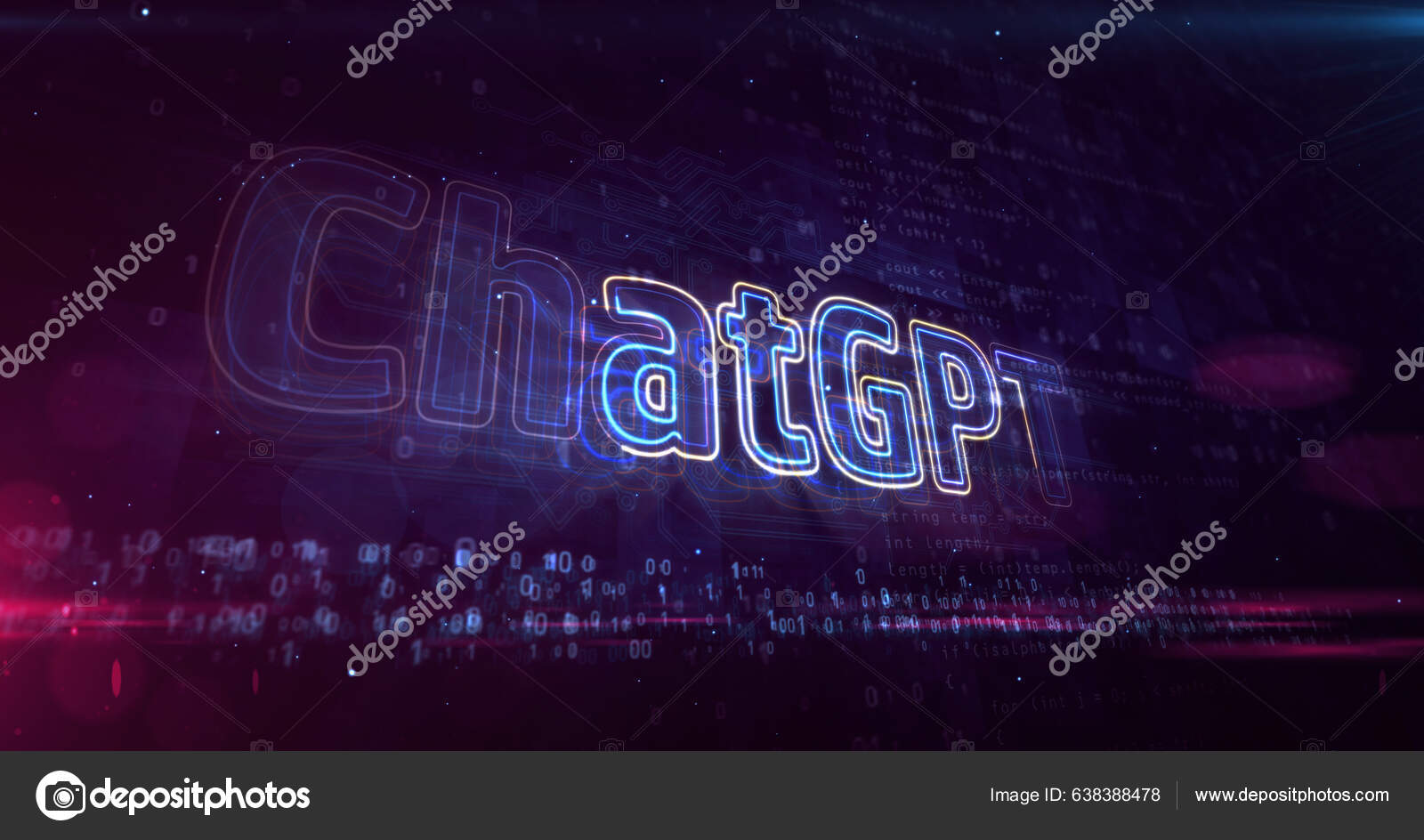 Chatgpt Neon Sign Concept Open Chat Gpt Bot Artificial Intelligence ...