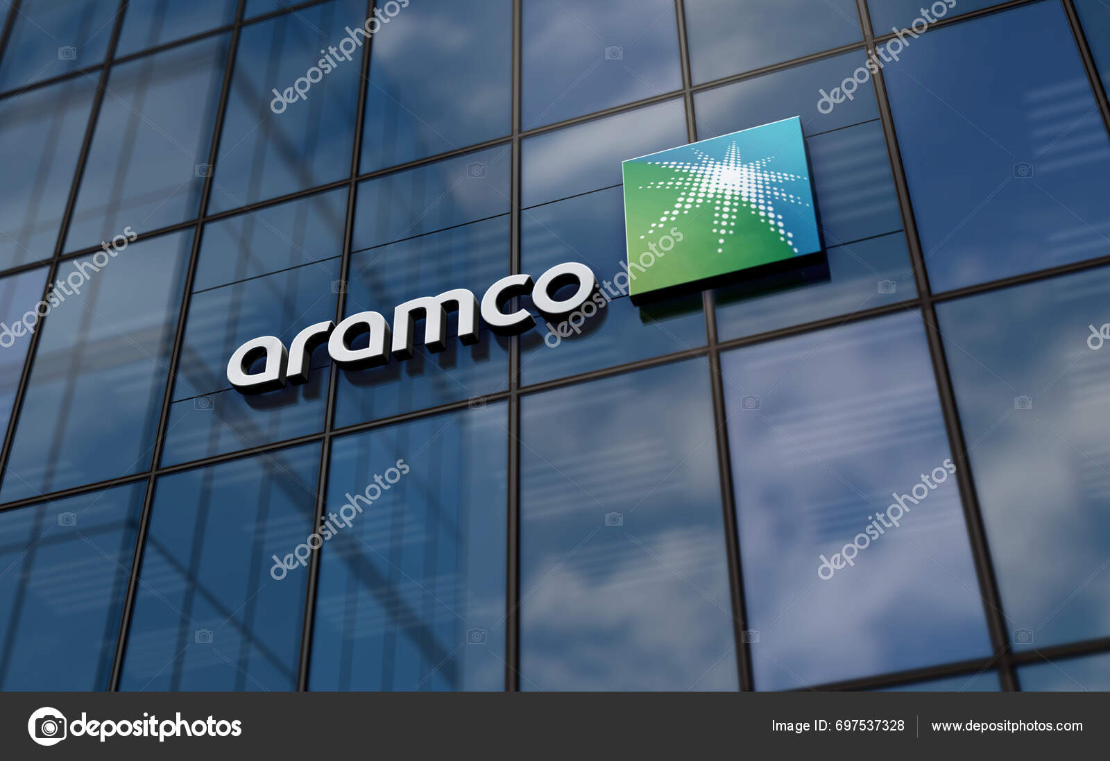Dhahran Saudi Arabia January 2024 Saudi Aramco Headquarters Glass ...