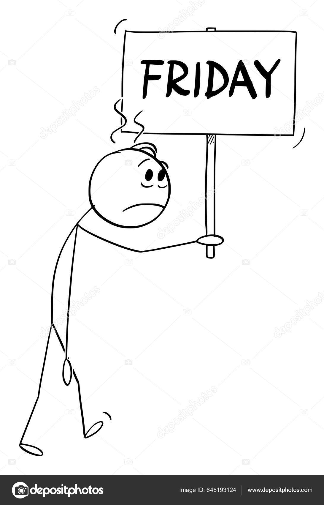 Dode Persoon Cartoon Stokfiguur Vector Cartoon Stok Figuur Tekening