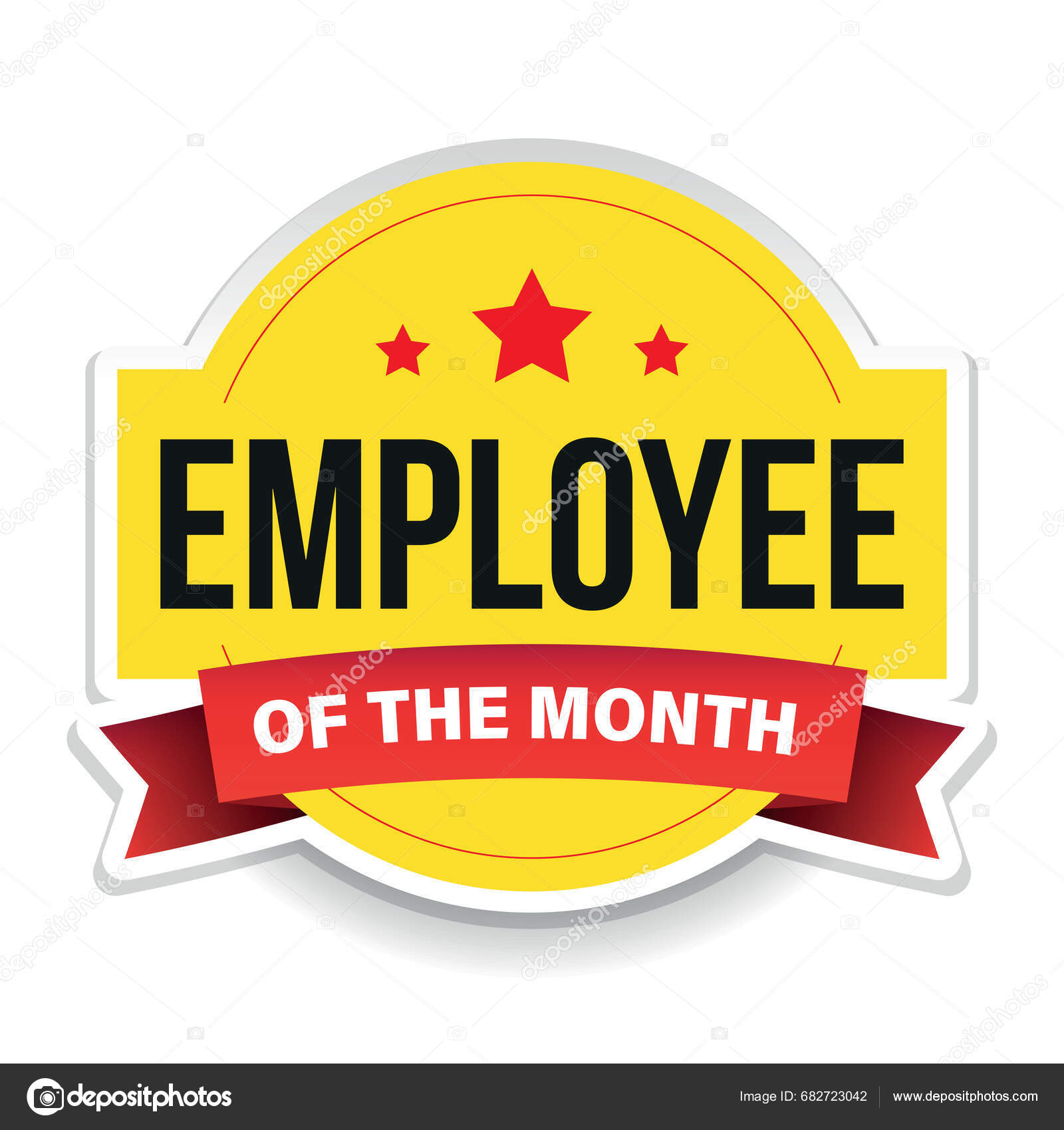 Employee Month Award Star Vector Stock Vector by ©Grounder 682723042