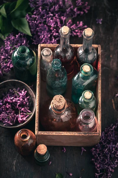 Special and bio flower lilac oil. Lilac aromatic oils. Homemade ...