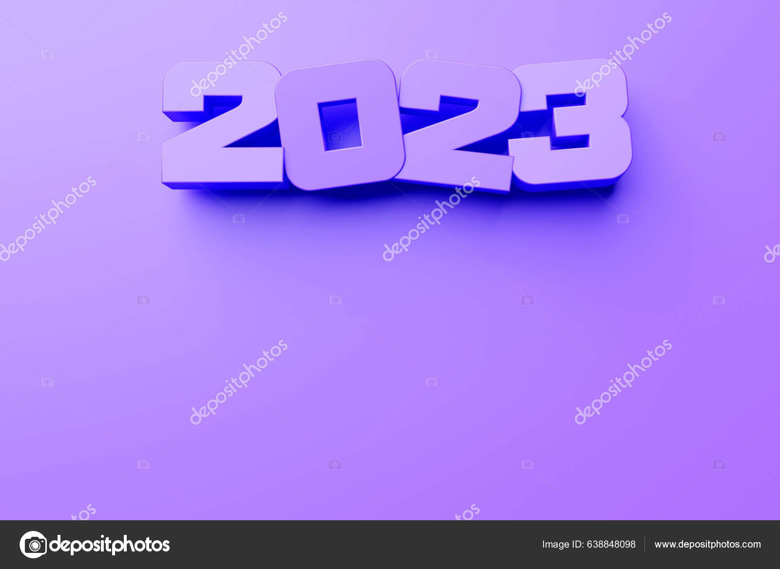 Calendar Header Number 2023 Purple Background Happy New Year 2023 Stock ...