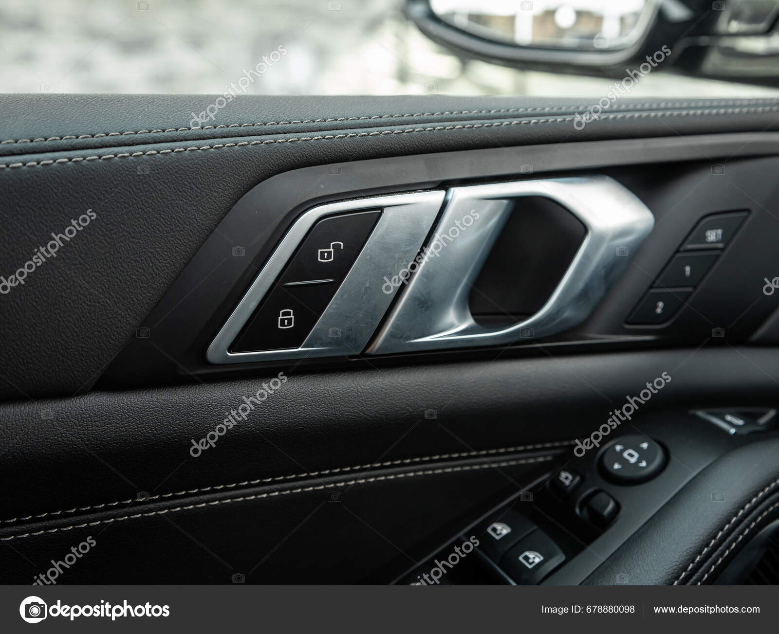 Novosibirsk Russia September 2023 Bmw Side Door Buttons Window Mirror ...