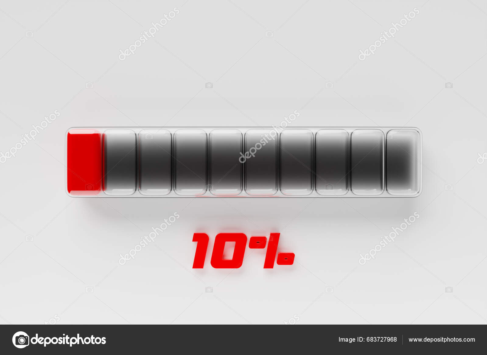Energy Meter Battery Indicator Charging Progress Percentage Template ...