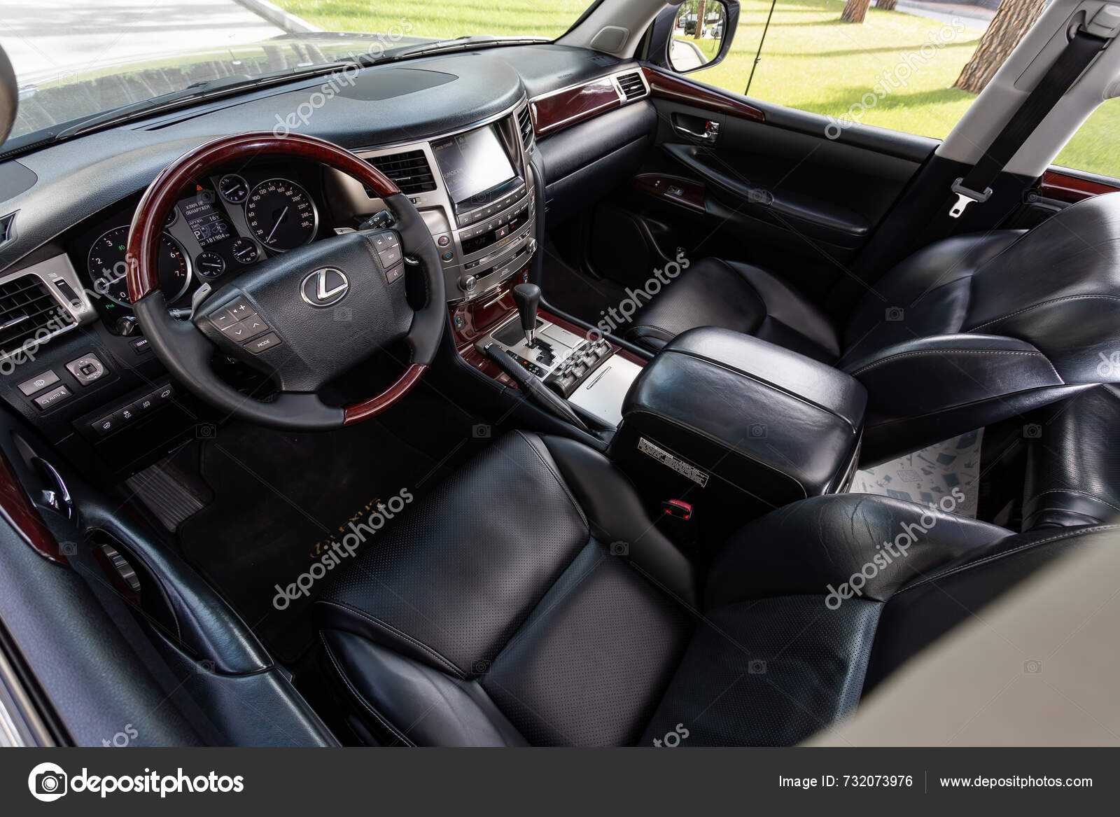 Novosibirsk Russia July 2024 Lexus Lx570 Cockpit Interior Cabin Details — Stock Editorial Photo ...
