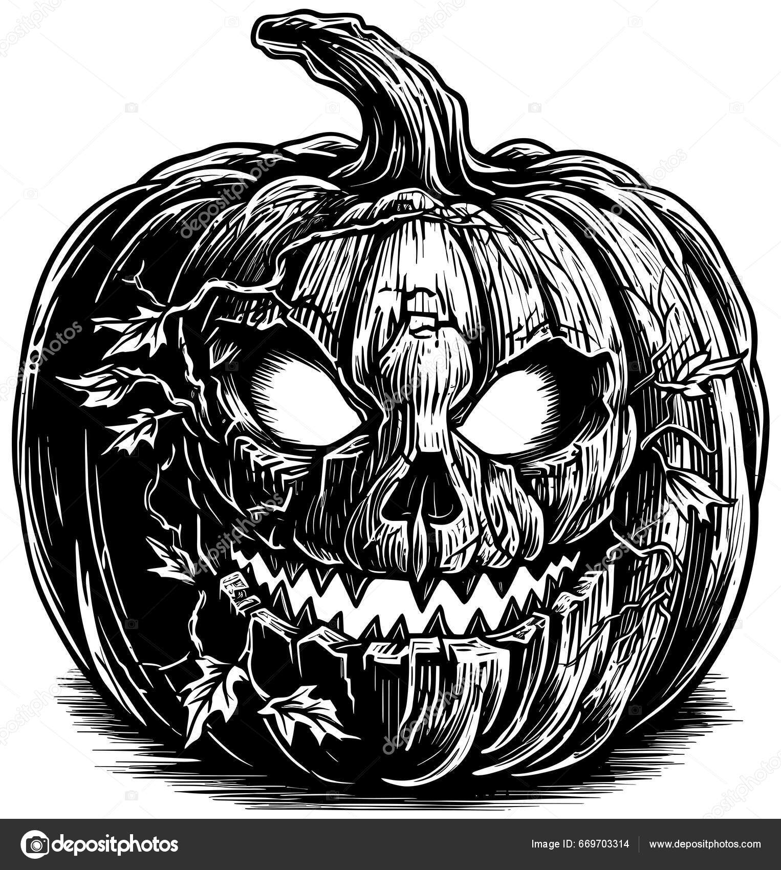 Creepy Black And White Halloween