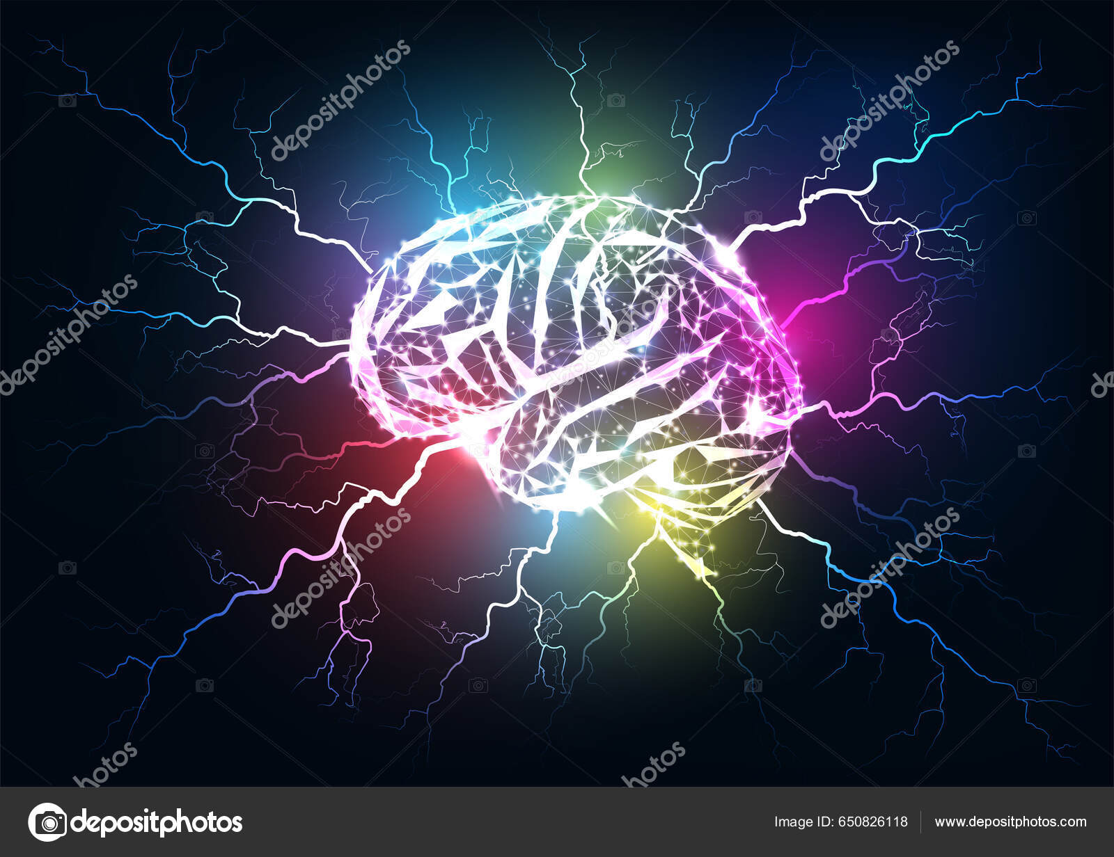 Concept Neuroplasticity Brain Learning Ability Development Futuristic ...